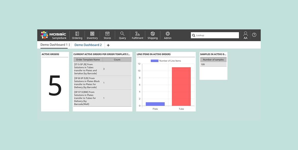 Mosaic Module Page - Dashboards