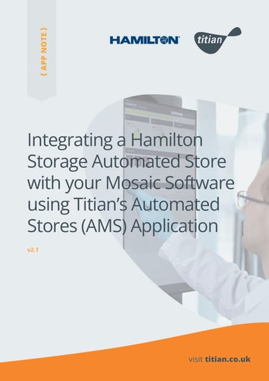 Application Note: Hamilton Storage